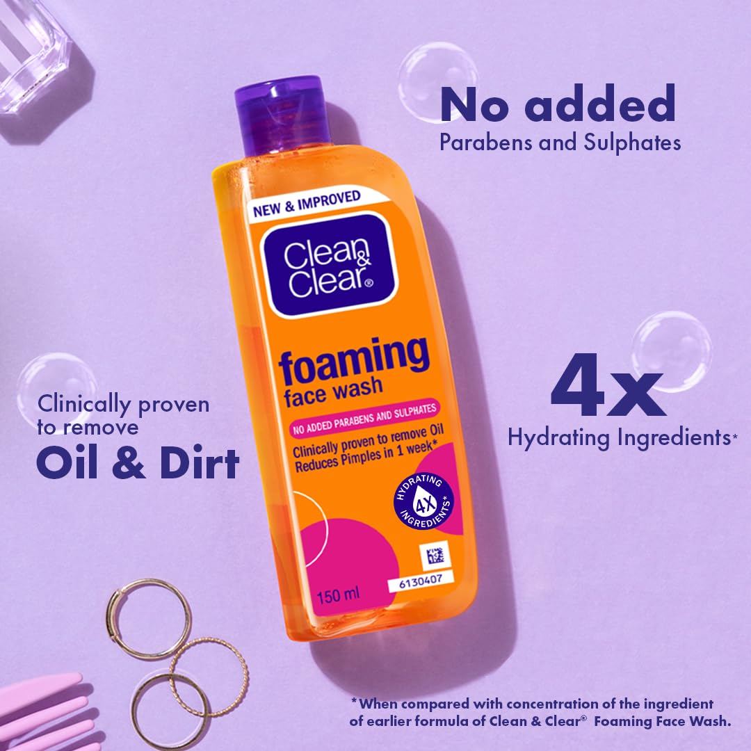 Clean Clear Foaming Facewash for Oily Skin 150 ml